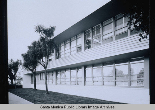 Exterior southeast side detail view, facing southwest, Rand Corporation ...