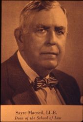 Dean Sayre Macneil, Loyola Law School — Calisphere