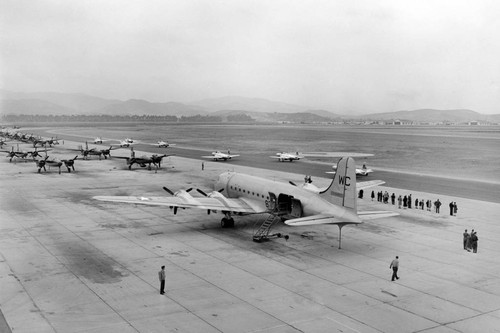 Douglas R5D Transport on display, U.S. Marine Corps open house, El Toro ...