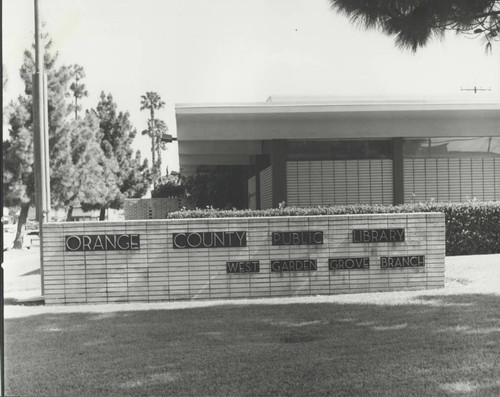 West Garden Grove Library — Calisphere