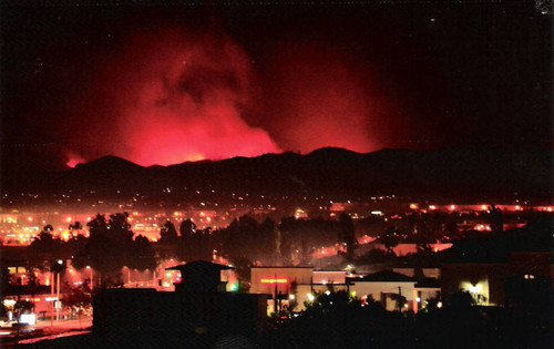 Santiago Fire, Modjeska Canyon — Calisphere