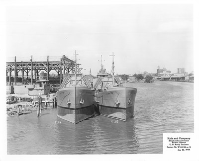 Shipbuilding-Stockton-Kyle and Company-U.S. Army Tankers Y34 and Y35 ...