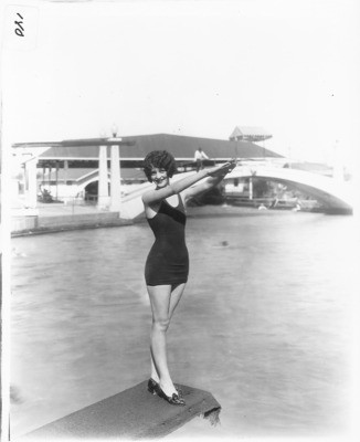 Baths, Public - Stockton: ""Bathing Beauty"" posed at the Mineral Baths ...