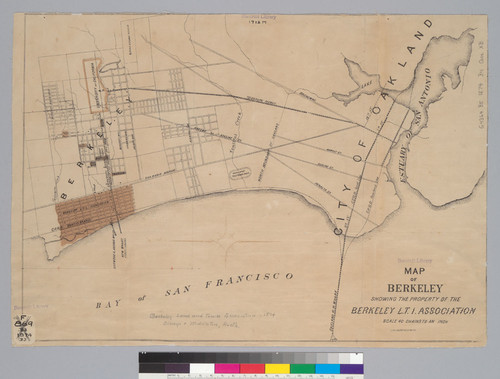 Map of Berkeley showing the property of the Berkeley L.T.I. Association ...
