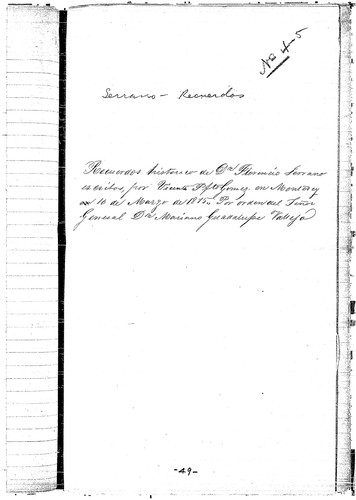 Recuerdos historico ! de Don Florencio Serrano : Monterey, Calif. : ms ...