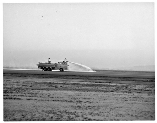 Foaming runway at Long Beach Airport — Calisphere