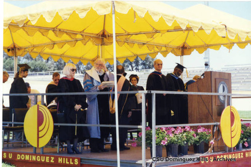 Platform Party at 1997 graduation — Calisphere