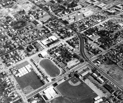 1966, Santa Clara, Aerial view — Calisphere