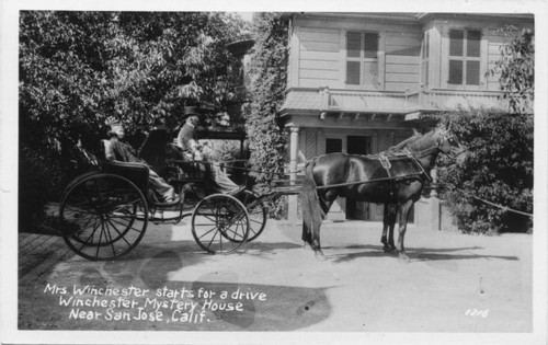 Mrs. Winchester Starts for a Drive — Calisphere