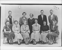 Unidentified Graton group, Graton, California, 1952 — Calisphere