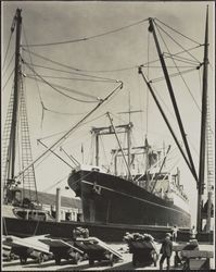SS President Cleveland docked at San Francisco, The Embarcadero, San ...