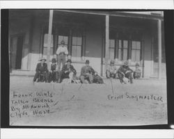 Men and their dogs in Graton, California, 1909 — Calisphere