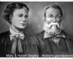 Hiram and Mary Begley in Mendocino County, California, about 1860 ...