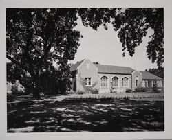 Building on the campus of Santa Rosa Junior College — Calisphere