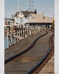 Train trestle on the Petaluma River, Petaluma, California, 1997 ...
