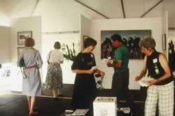 Clover Stornetta's "Moona Lisa Gallery" during the open house ...