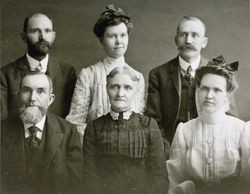 Raymond family portrait, circa 1897 — Calisphere