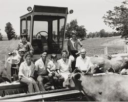 Silacci family, 1984 Dairy of the Year award winners at Oak Hill Park ...