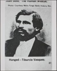 Poster of Tiburcio Vasquez — Calisphere