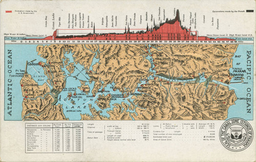 Birds Eye View of Panama Canal — Calisphere
