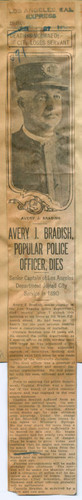 Avery J. Bradish, popular police officer, dies — Calisphere