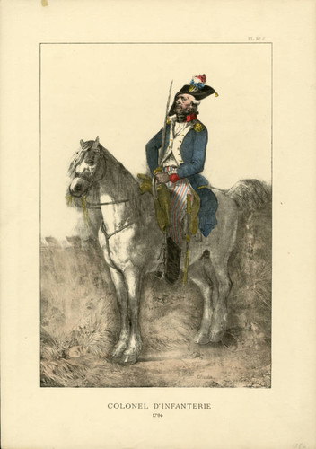 French infantry colonel, 1794 — Calisphere