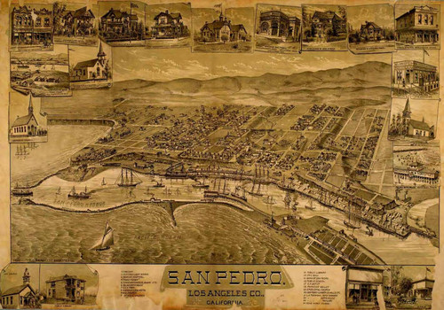 Map of San Pedro — Calisphere