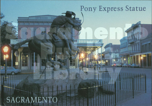 Pony Express Statue, Sacramento — Calisphere