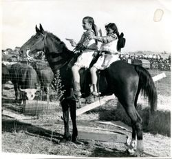 Judy Archer and Jeanette Palmiero on horseback at the Malibu Remuda ...