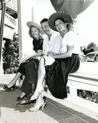 Paula Stone, Jimmy Wallington, and Ann Williams outside of the Malibu ...