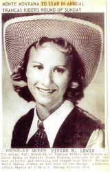 Newspaper clipping about Vivian Lewis — Calisphere