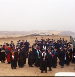 Faculty and guests gather in regalia prior to William Banowsky's ...