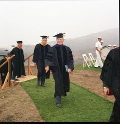Fritz Huntsinger in procession at the dedication of Malibu campus and ...