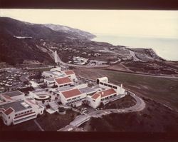Aerial view of Malibu campus, circa 1975 — Calisphere