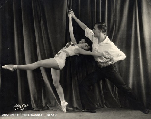 Lew Christensen with a female dancer — Calisphere
