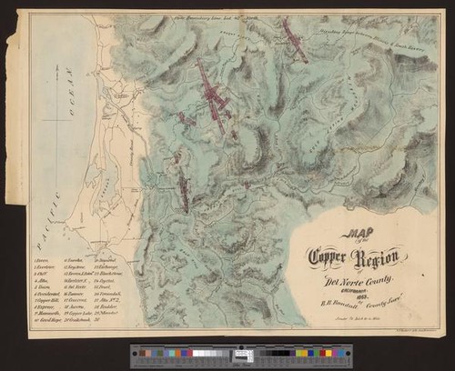 Map of the copper region of Del Norte County, California — Calisphere