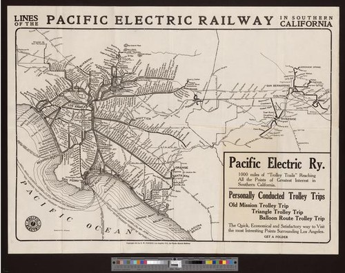 Lines of the Pacific Electric Railway in Southern California — Calisphere
