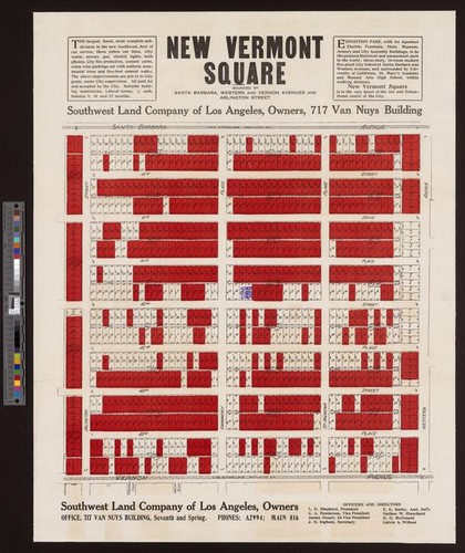 New Vermont Square: bounded by Santa Barbara, Western and Vernon ...