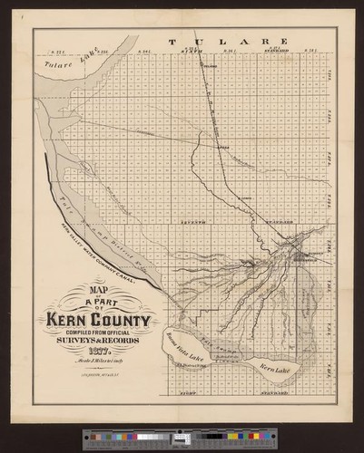 Map of a part of Kern County: compiled from official surveys & records ...
