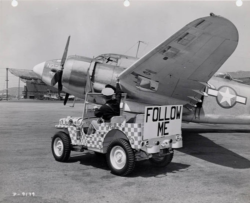 Lockheed Hudson bomber with Lockheed Air Terminal Police Chief Fred ...