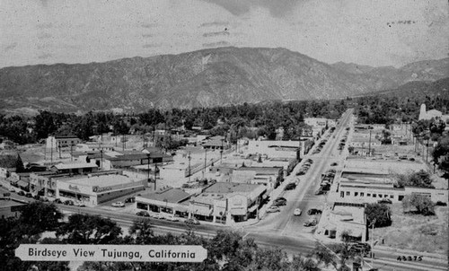 Tujunga--A birdseye view, circa 1950 — Calisphere