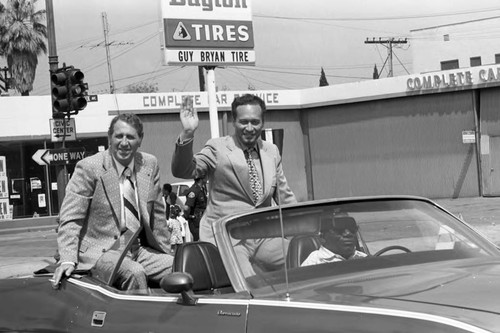 Cinco de Mayo parade participant Douglas Dollarhide riding in a ...