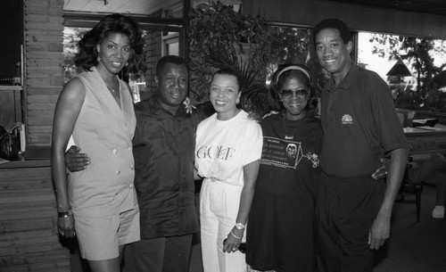 Paula Bond, Christopher Nance, and others posing together, Los Angeles ...