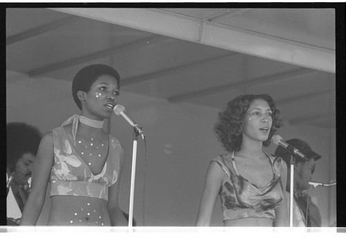 KGFJ soul caravan, Los Angeles, ca. 1973 — Calisphere