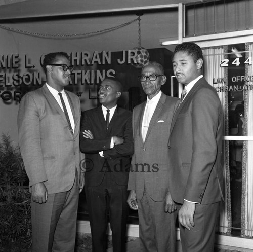 Johnnie Cochran Jr., Los Angeles 1972 — Calisphere