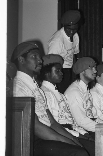 Guardian Angels attending their graduation ceremony, Los Angeles, 1982 ...