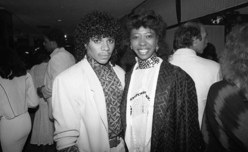Stoney Jackson and Damita Jo Freeman attending the premier of "Jo Jo ...