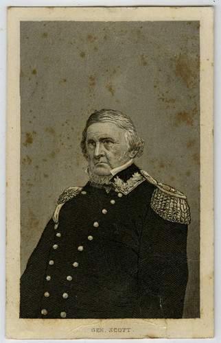 Portrait of Gen. Winfield Scott, ca. 1861 — Calisphere
