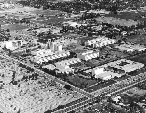 Aerial View of California State University, Northridge Campus, ca. 1973 ...