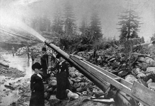 hydraulic mining Monitor — Calisphere